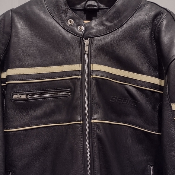 Sedici | Jackets & Coats | Mens Sedici Leather Motorcycle Jacket | Poshmark